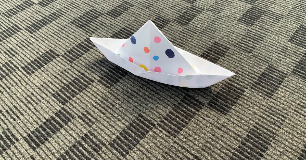 Make origami boats - Tower Bridge